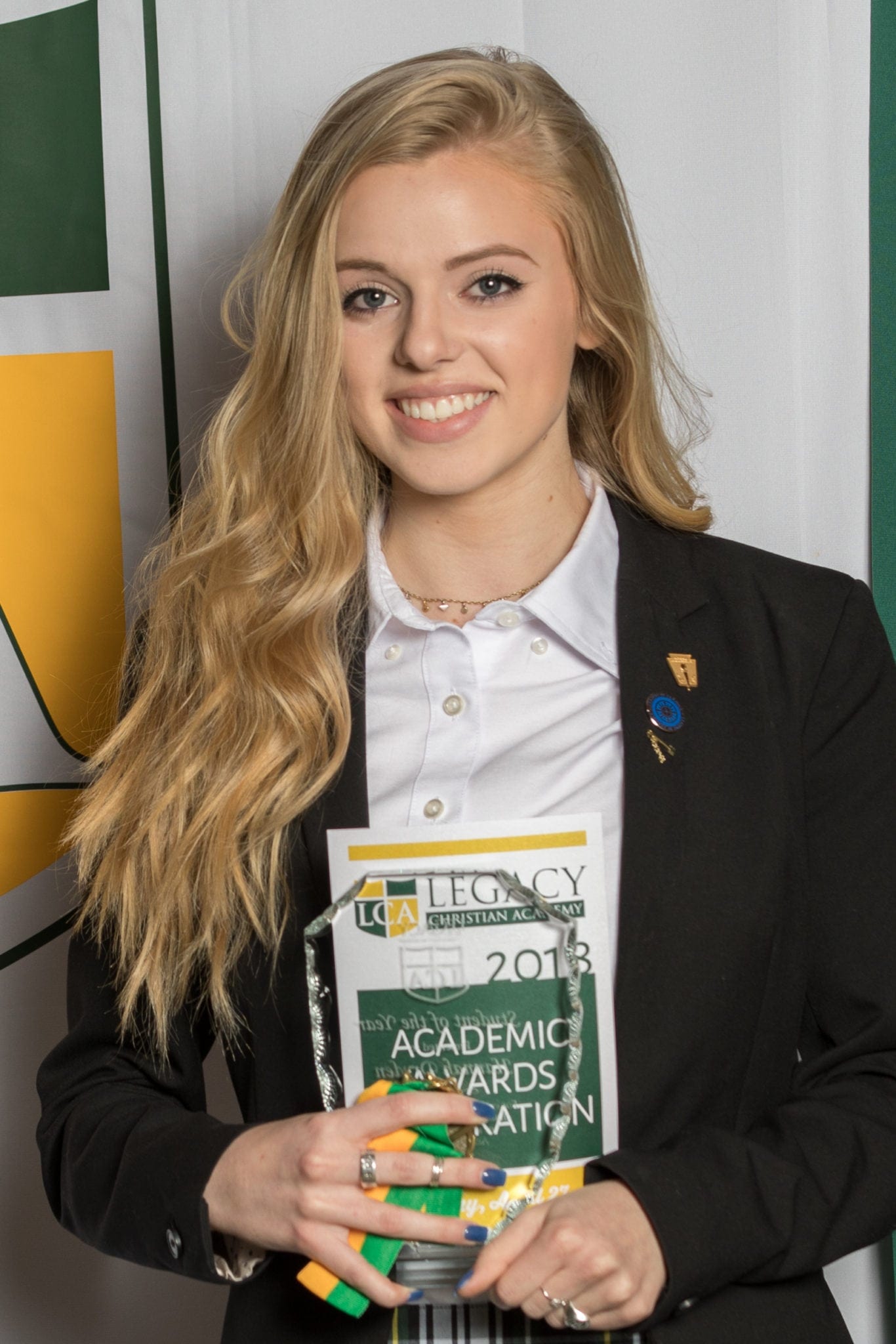 Hannah Dryden and Joe Navarro Named Students of the Year - Legacy Christian Academy