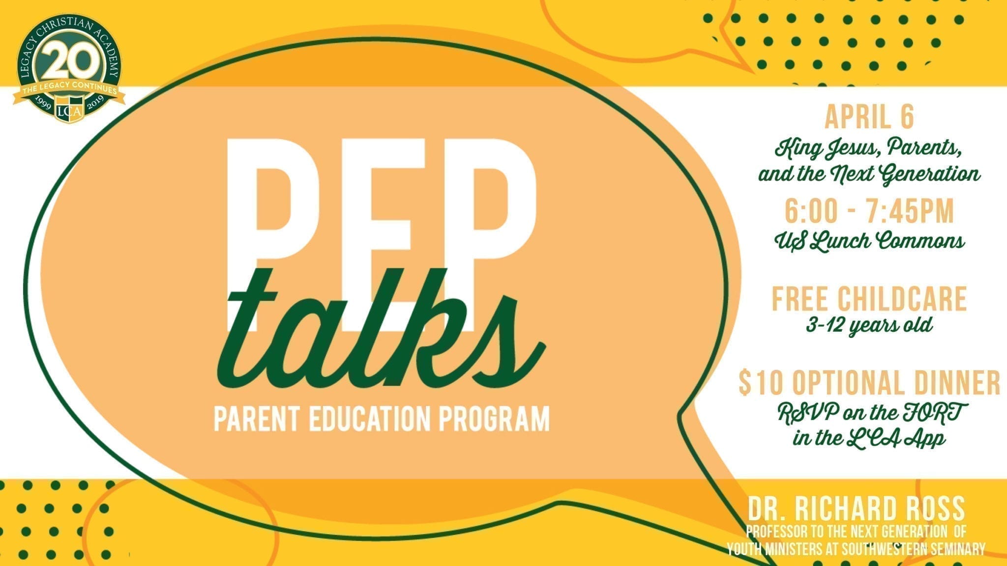 PEP Talks | Legacy Christian Academy